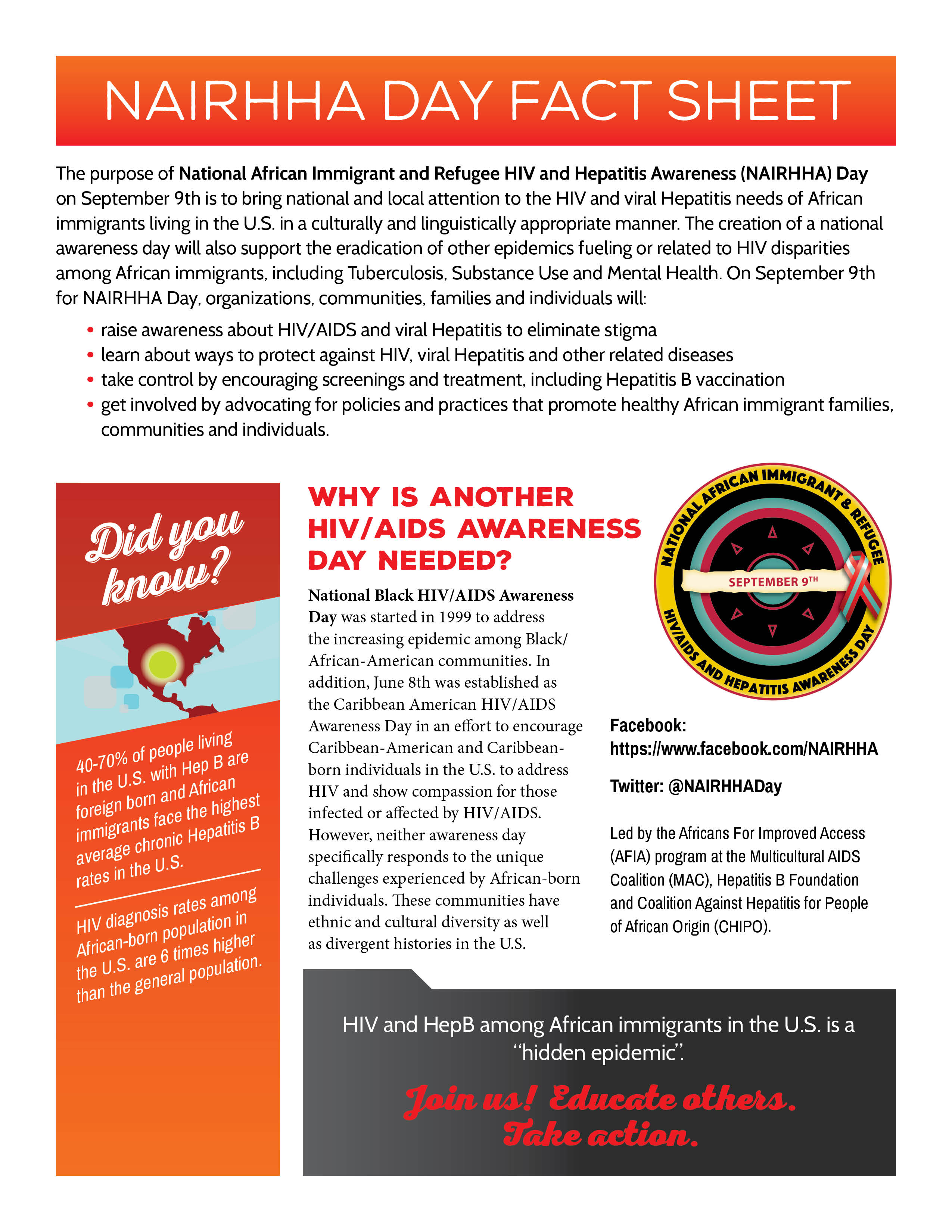 National African Immigrant and Refugee HIV & Hepatitis Awareness Day ...